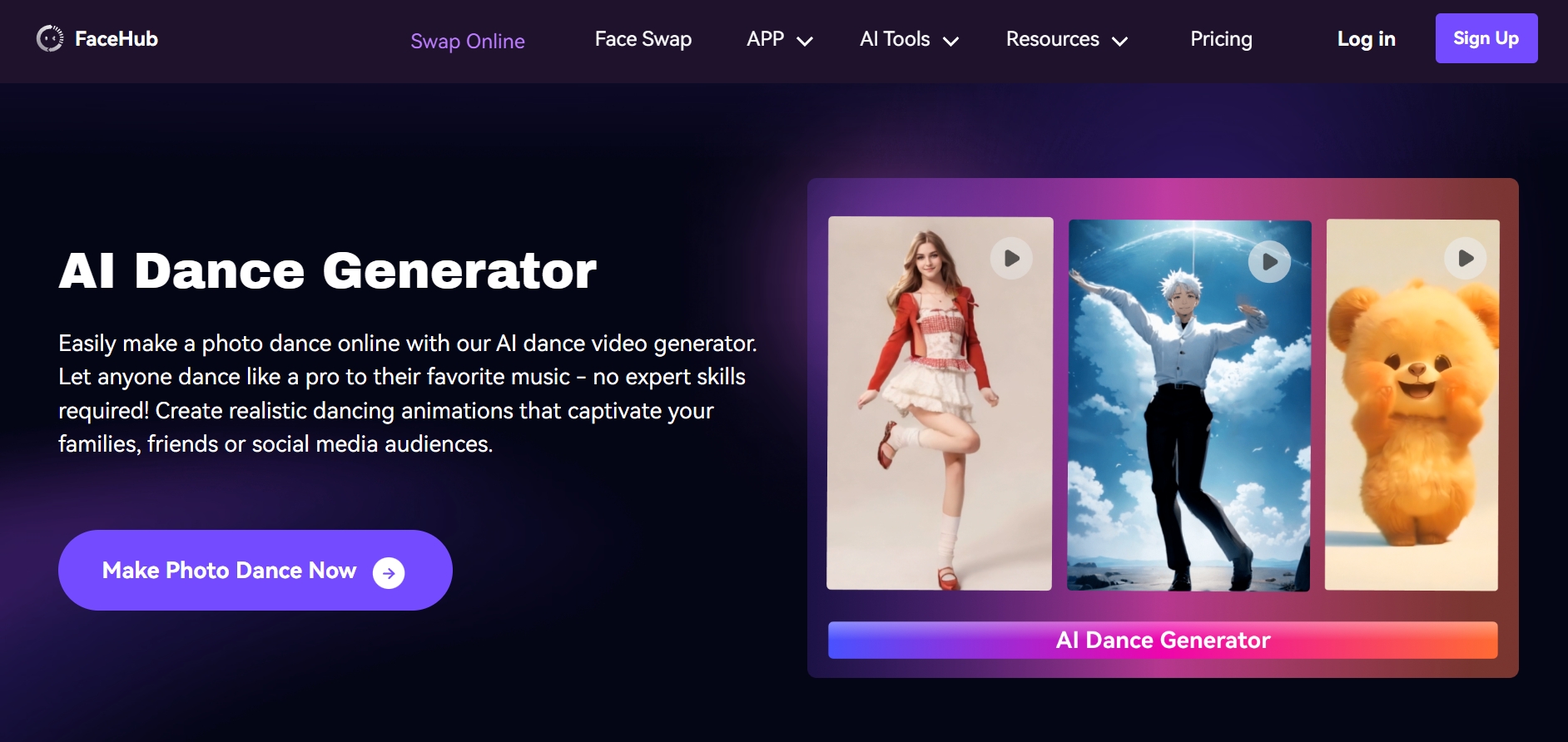 How to use AI Dance Generator of ImageMover Step by Step？